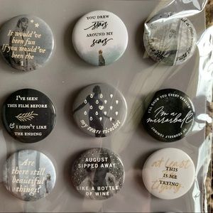 Taylor Swift | Accessories | New Taylor Swift Folklore Album Pin Set ...